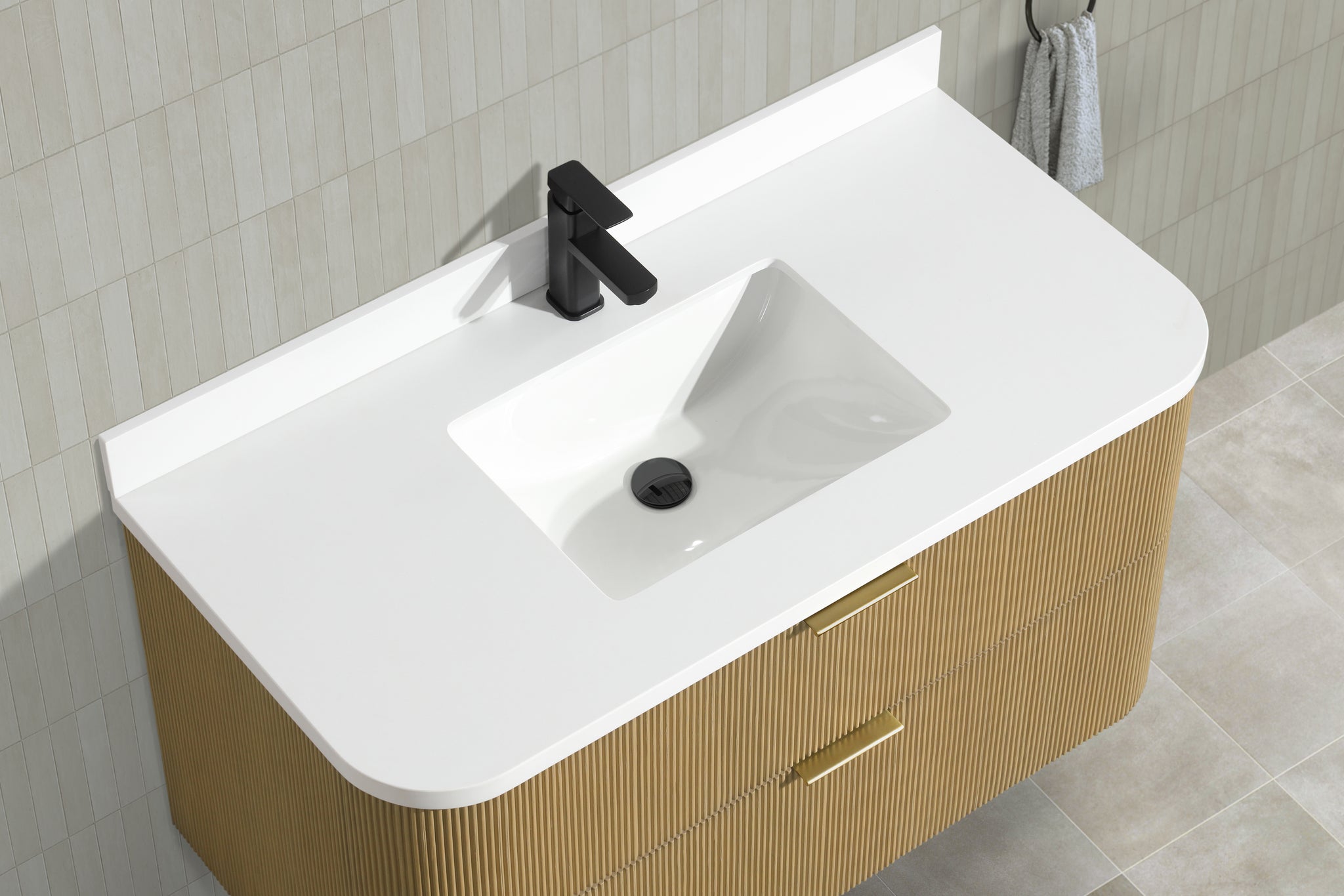 Chantal 42" Floating Bathroom Vanity Oak – Ari Bath, LLC