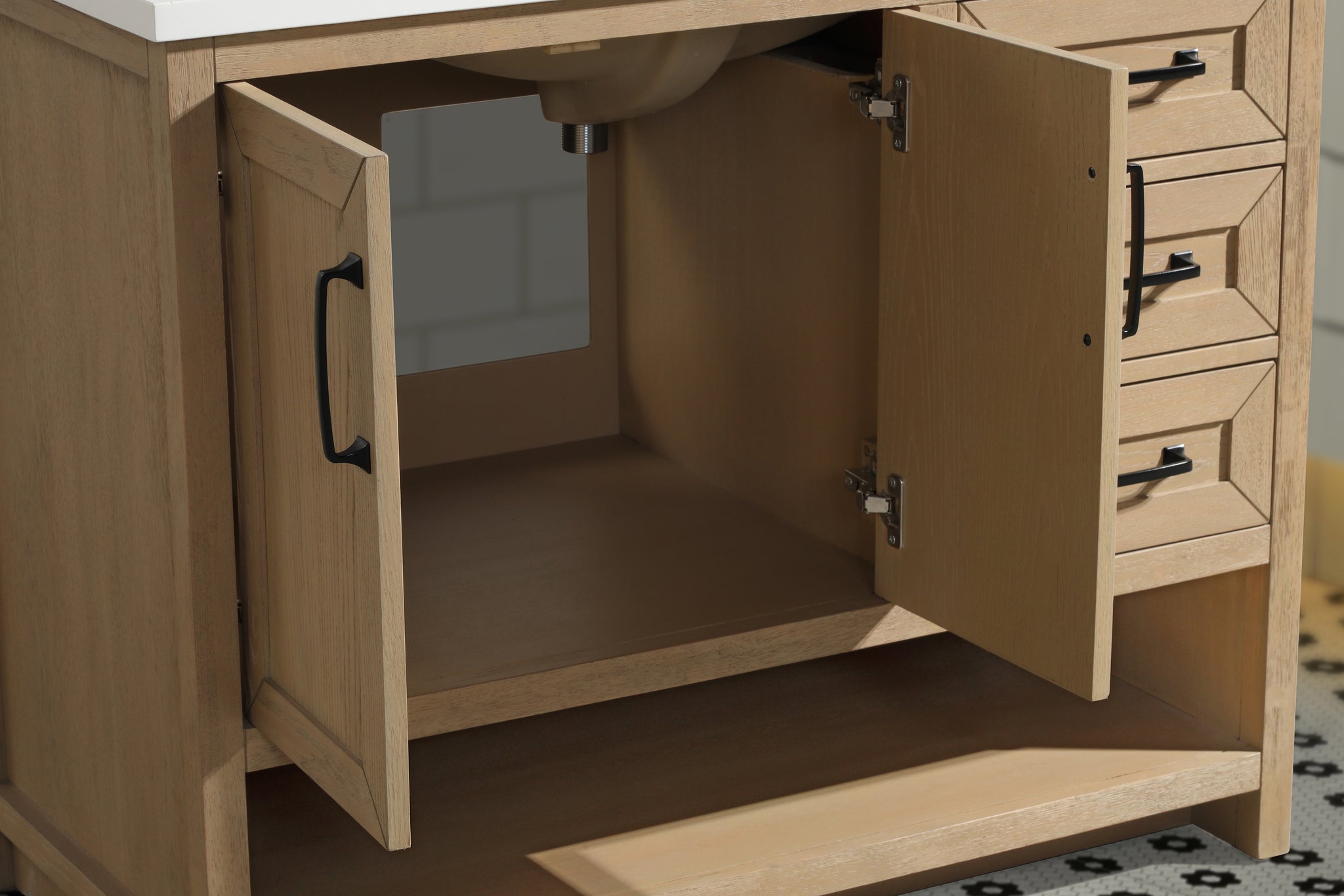 Venice 42" Bathroom Vanity Oak Gray Finish – Ari Kitchen & Bath